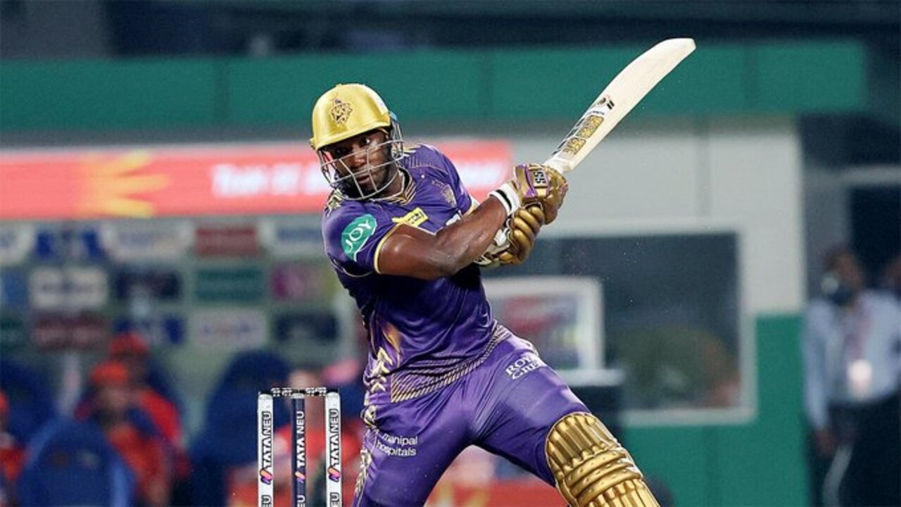Watch- Andre Russell’s 107m Six Stuns Knight Riders Dressing Room In ...