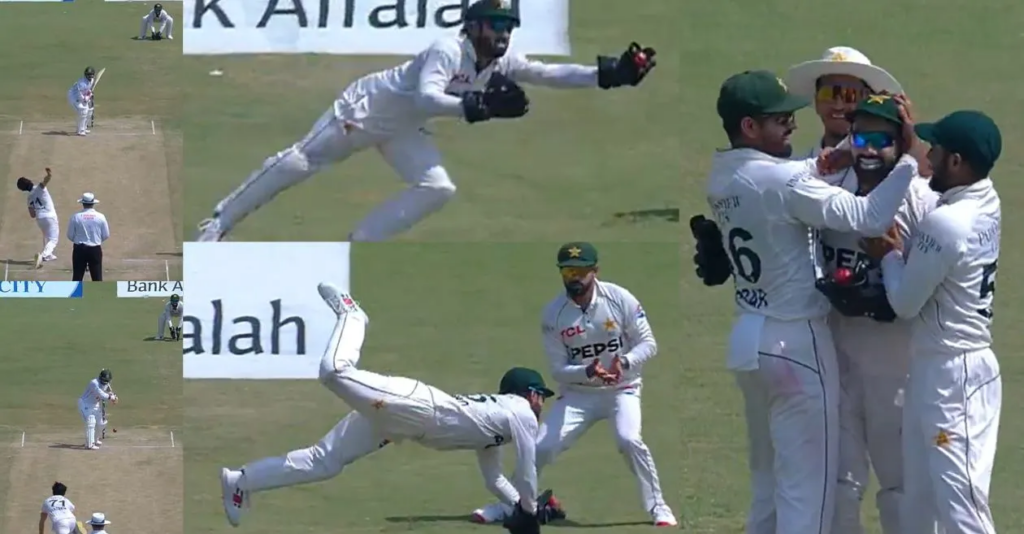 Watch- Mohammad Rizwan’s Superman-like One-Handed Catch To Dismiss Zakir Hasan