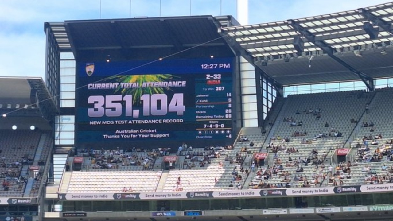 MCG Breaks Amazing 87-year Record With Staggering Attendance During 4th ...